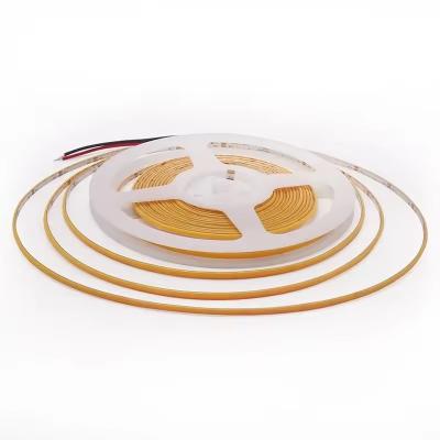 Cina 3mm impermeabile 2700k 6000k 12V 220v 5V Ultra Larghezza sottile 400leds COB LED Strip Light con 3 in vendita