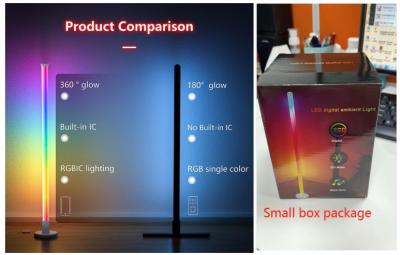 China 2023 Diseño de iluminación de hogar inteligente lámpara de piso de esquina para iluminación interior decorativa moderna en venta