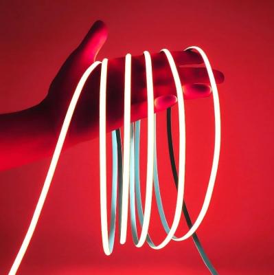 중국 오래 지속되는 COB LED 스트립 라이트 디머 3mm Ultra Slim 400Leds / m 흰색 COB 테이프 50000 시간 이상 판매용