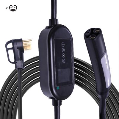 China 16A 3.7kW 1-fase EV-oplader met kabel waterdicht voor elektrische voertuigen Te koop