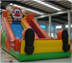 China Inflatble Slide / inflatable clown slide 0.5mm PVC Tarpaulin for sale
