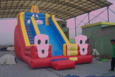 China Inflatble Slide / inflatable rabit slide 0.55mm PVC Tarpaulin for sale