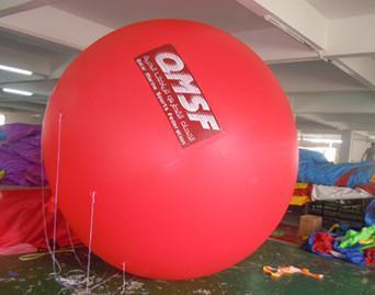 China Inflatable advertising balloon / inflatable giant helium balloon / flying red balloon for sale