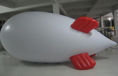 China Inflatable advertising blimp / inflatable giant helium airplane / flying WHITE  5mL blimp for sale