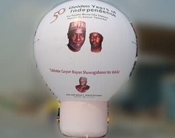 China Inflatable advertising balloon / inflatable white giant ground balloon for grand opening for sale
