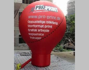 China Inflatable advertising balloon / inflatable red giant ground balloon for grand opening for sale