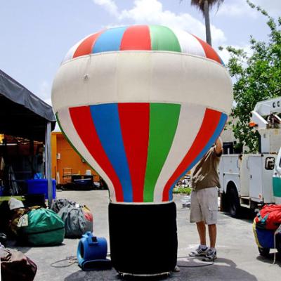 China Inflatable 6m pvc tarapulin red advertising ground balloon with logo new year selling for sale