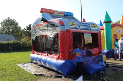 China Inflatable Bouncer / INFLATABLE jump / inflatable police car bouncer for sale