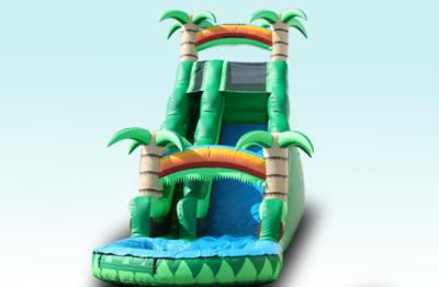 China Inflatble Slide / inflatable pool slide / inflatable palm water slide for sale