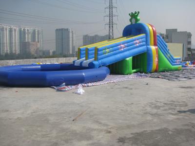 China Inflatable hippo slide outdoor slide , inflatable hot slide for sale