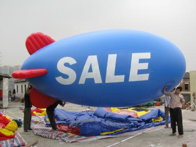 China flying balloon inflatable blimp shape balloon helium blimp for sale for sale