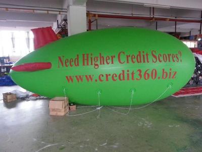 China Giant flying inflatable blimp / flying advertising PVC inflatable blimp with logo for sale
