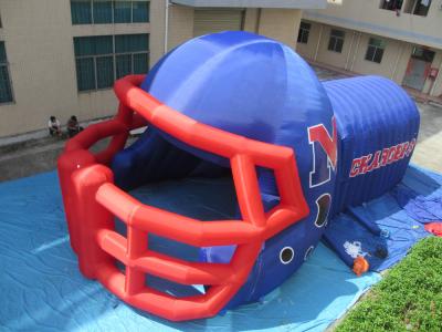 China Inflatable Helmet Tunnel / inflatable football tunnel Cat tunnel for sale
