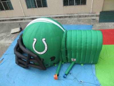 China customized printed inflatable football helmet tunnel,Inflatable Football Helmet Tunnel for sale