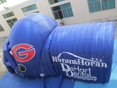China inflatable helmet/inflatable camping tent/inflatable football helmet tunnel for sale
