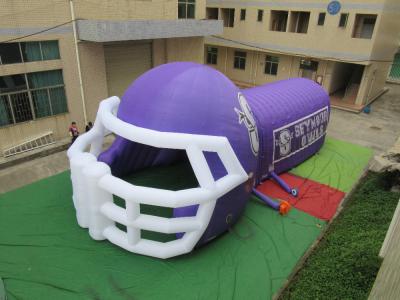 China inflatable helmet/inflatable camping tent/inflatable football helmet tunnel for sale