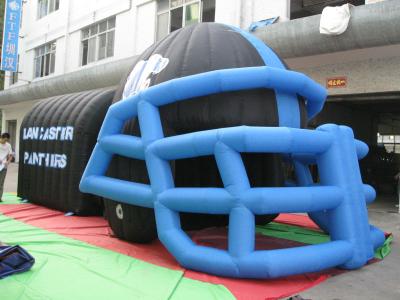 China hot sale helmet inflatable tunnel,inflatable football tunnel for sale