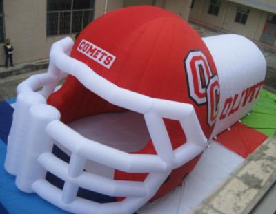 China ustom inflatable football tunnel , giant inflatable helmet tunnel for promotion for sale