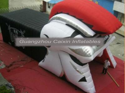 China inflatable mascot knight sport helmet tunnel for sale for sale
