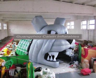 China inflatable mascot bulldog helmet tunnel for sale for sale