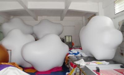 China customized giant advertising cloud lighting inflatable ground balloon for sale