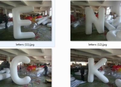 China customized giant advertising lighting inflatable Letter balloon for sale