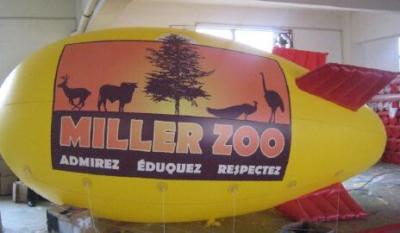 China customized giant advertising lighting inflatable blimp balloon for sale