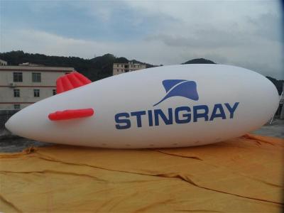 China customized advertising flying helium white blimp with your logo for sale