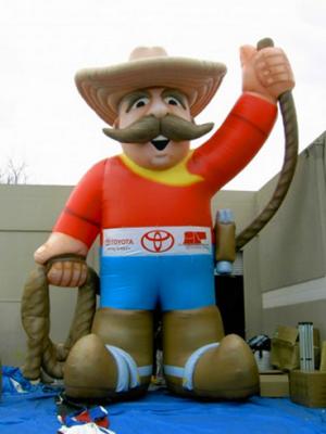China advertising inflatable cowboy model for sale for sale