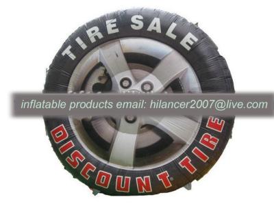 China advertising inflatable tire shape balloon model for sale for sale