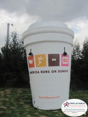 China giant inflatable coffee cup model show outdoor for sale