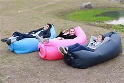 China Natural air Filling outdoor camping lamzac hangout sleeping bags for sale