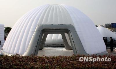 中国 巨大で白く膨脹可能な空気テントの外の Backpacking 膨脹可能で透明なテント 販売のため