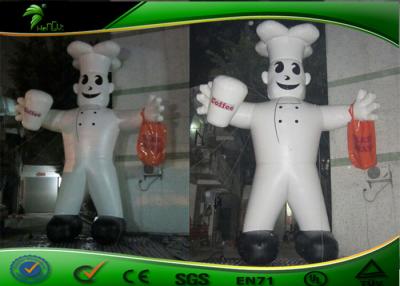 Cina Costume gonfiabile bianco del cuoco unico del PVC dei personaggi dei cartoni animati gonfiabili attraenti della tela cerata in vendita