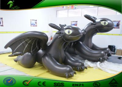 Cina Drago senza denti gonfiabile nero gigante dei personaggi dei cartoni animati gonfiabili del PVC in vendita