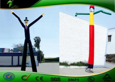 China Bailarines inflables del aire del paño negro de Oxford, bailarín inflable del cielo 6mH en venta