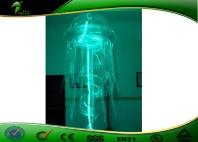 China Dekorative transparente aufblasbare Quallen-Beleuchtung mit kleinem Gebläse zu verkaufen