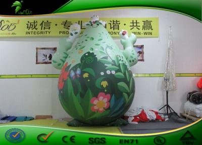 Cina PVC gonfiabile verde del modello 0.25mm dei personaggi dei cartoni animati per la pubblicità commerciale in vendita