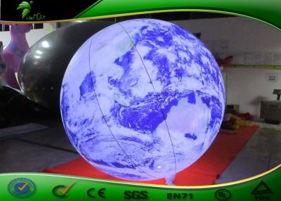 China Bol Opblaasbaar Geleid Licht, 1.5m Grote Opblaasbare Blauwe Geleide Heliumballons Te koop