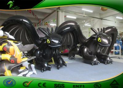 Cina Drago senza denti gonfiabile dei personaggi dei cartoni animati gonfiabili neri in vendita