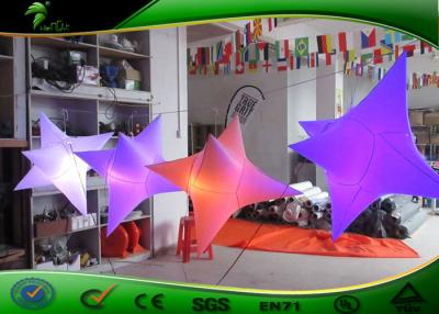 China De leuke Opblaasbare Kleur van de Verlichtingsdecoratie - Veranderende Opblaasbare het Hangen Sterlichten Te koop