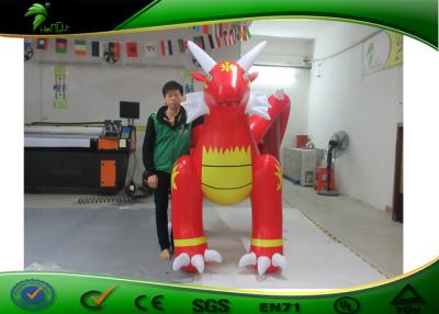 Cina animale gonfiabile sexy rosso gonfiabile gigante lungo del pallone/PVC del drago di 2.7m in vendita