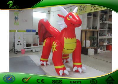 Cina Drago di volo rosso dei personaggi dei cartoni animati di forma gonfiabile del pallone per la decorazione all'aperto di festival in vendita