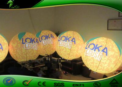 China 2m fertigten die Werbung Beleuchtungs-Dekorationsball PVCs 0.18mm LED aufblasbaren besonders an zu verkaufen