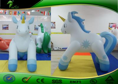 Cina Giocattolo animale gonfiabile di verde del cavallo gonfiabile sveglio del PVC per i bambini in vendita