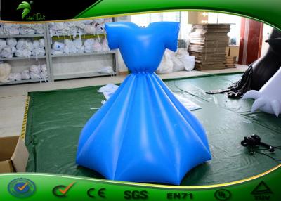 Cina Decorazione gonfiabile dell'abito da sera di progettazione su ordinazione blu gonfiabile realistica di forma in vendita