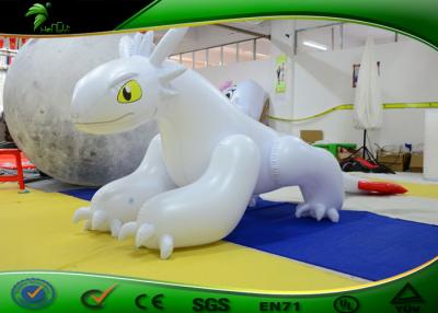 Cina Personaggi dei cartoni animati gonfiabili/grande drago senza denti gonfiabile bianco/giocattolo animale gonfiabile per l'evento in vendita