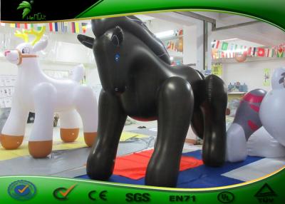 Cina Annunciando il cavallo gonfiabile gonfiabile dei personaggi dei cartoni animati/PVC annerisca in vendita