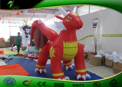 Cina Gigante raffreddi il giocattolo animale gonfiabile rosso gonfiabile di lunghezza del drago/PVC da 3 m. in vendita