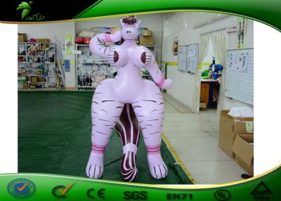 Cina Materiale sexy gonfiabile della tela cerata del PVC del gatto dei personaggi dei cartoni animati gonfiabili viola in vendita